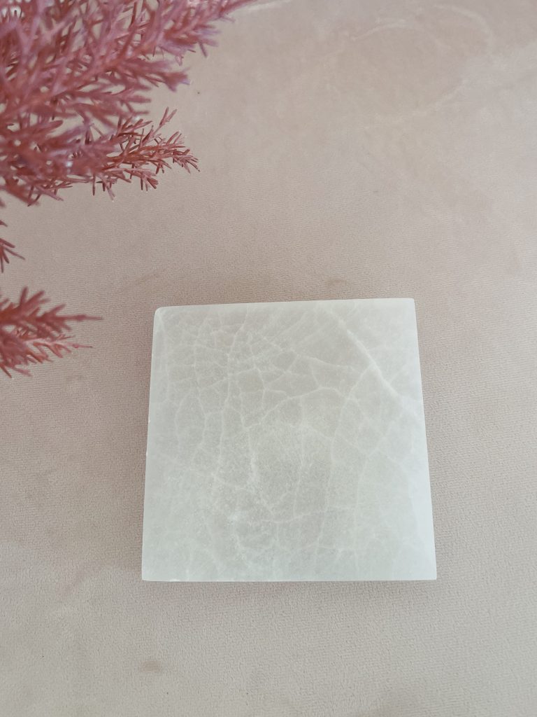 Selenite Slice (Square) - Crystal Empire Australia