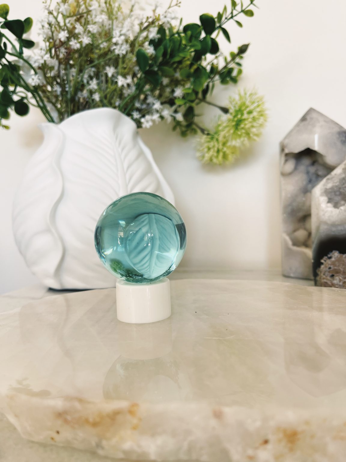Aqua Obsidian Sphere - Crystal Empire Australia