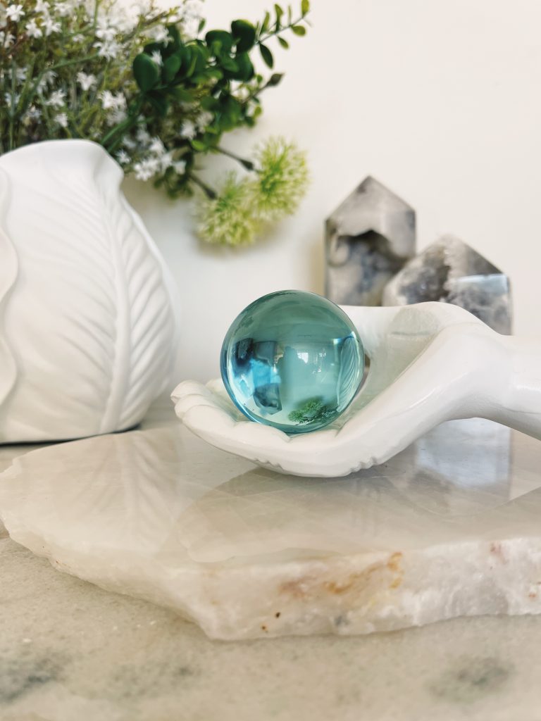 Aqua Obsidian Sphere - Crystal Empire Australia